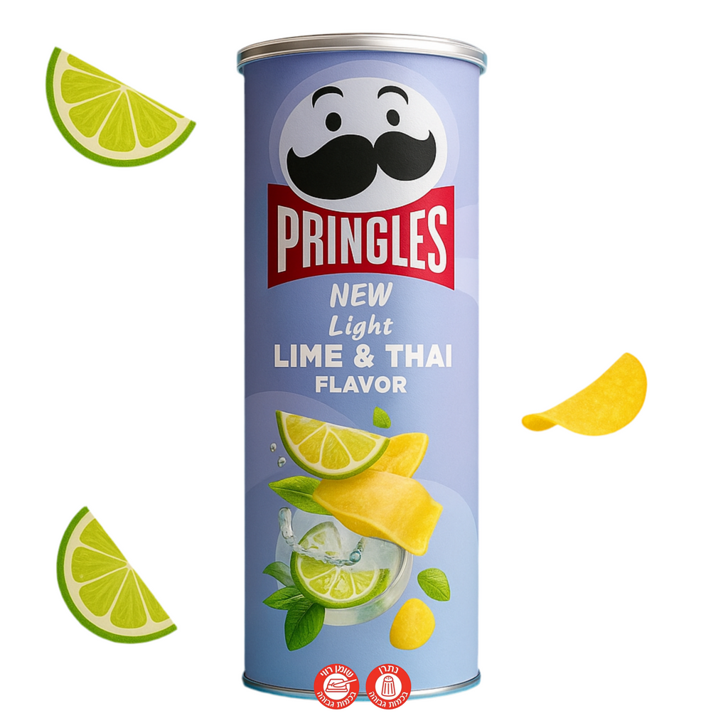 Pringles Lite Lime and Tart פרינגל בטעם ליים טארט חטיפים