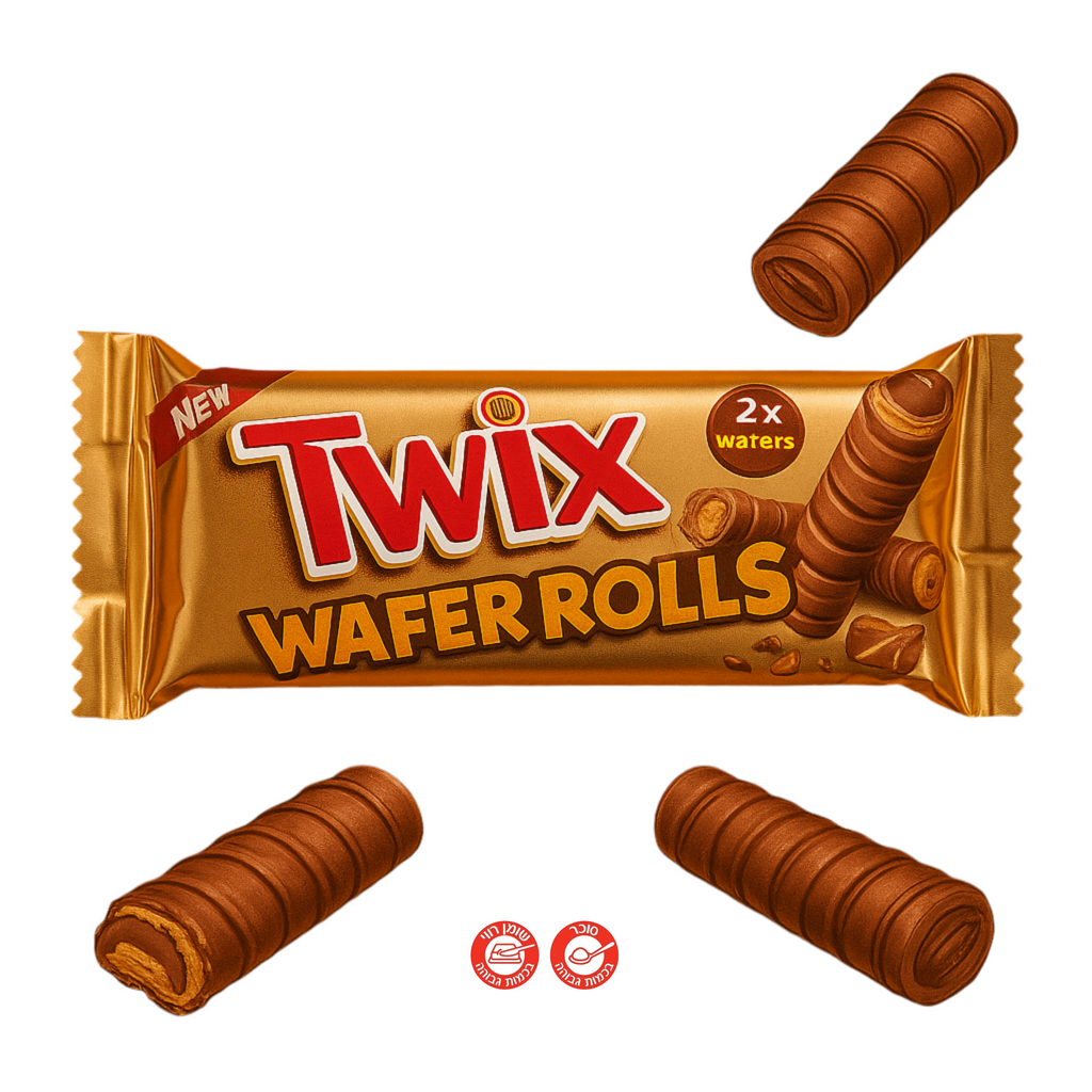 Twix Wafer Rolls טוויקס אצבעות וופל חדש